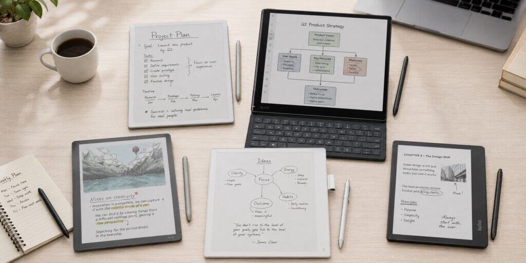 5 Best Digital Notebooks 2026: E-Ink Tablets Compared